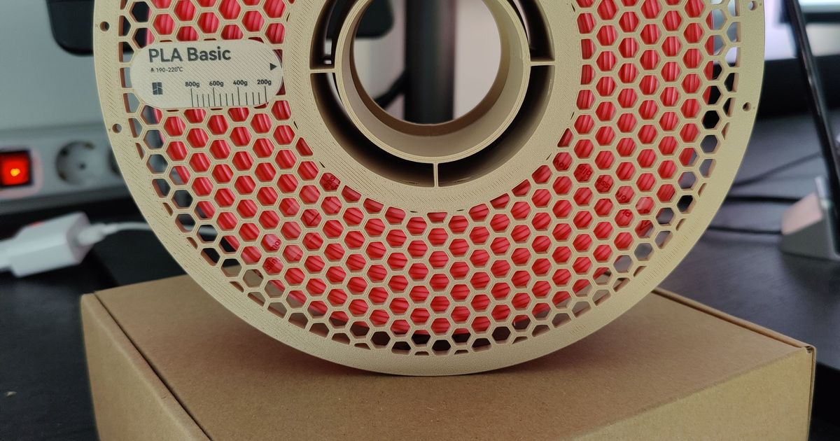 Matching size Bambu X1 Re-Usable Spool remix by imeszaros | Download ...