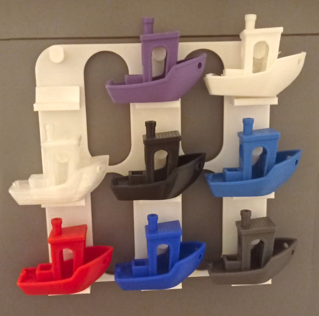 3D Benchy Wall Mount Display Dock 3 x 3 von ThisEngineer | Kostenloses ...