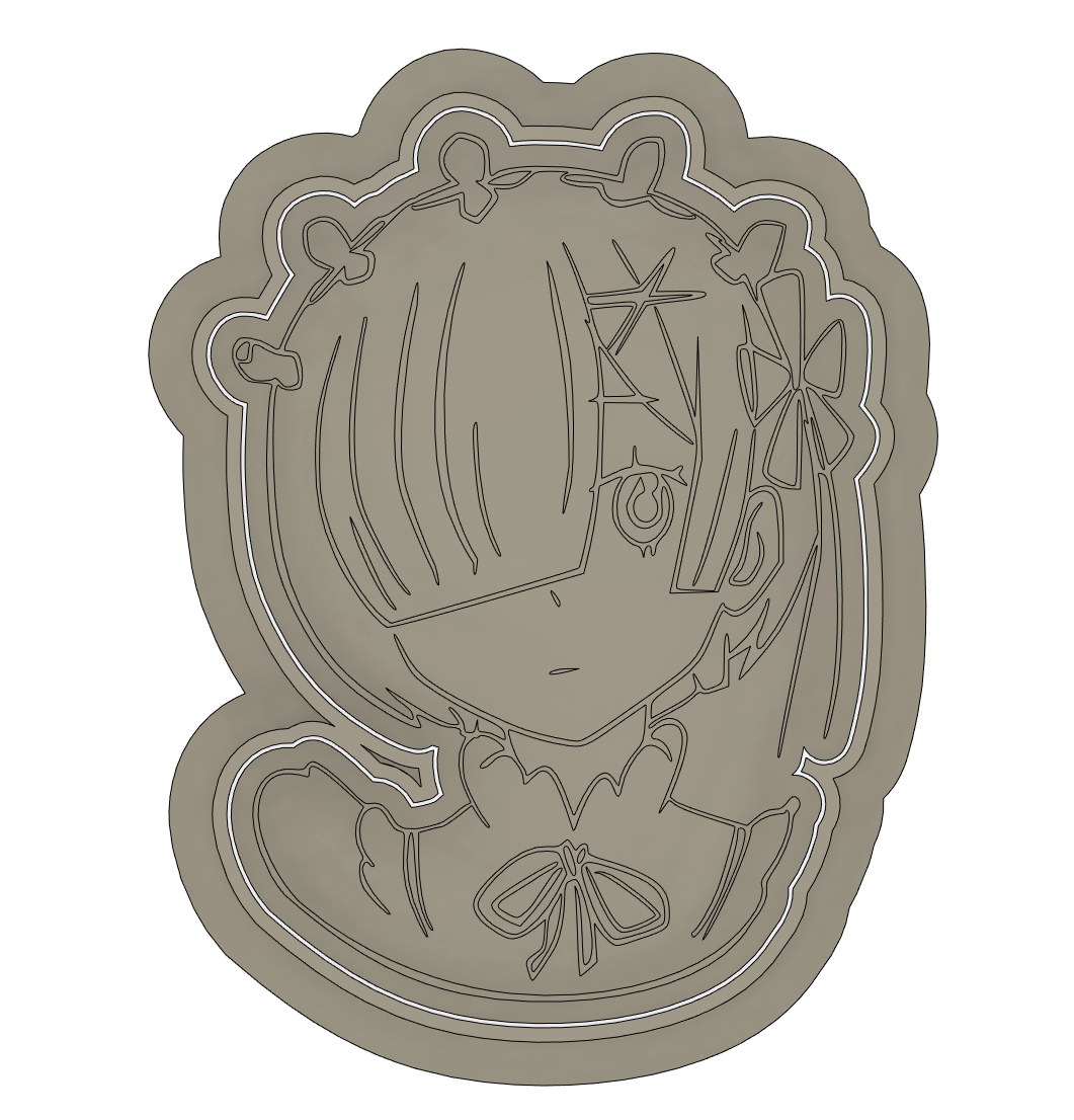 Rem - Cookie Cutter by korniton | Download free STL model | Printables.com