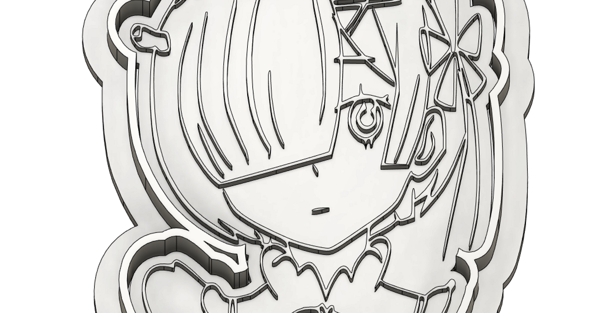 Rem - Cookie Cutter by korniton | Download free STL model | Printables.com