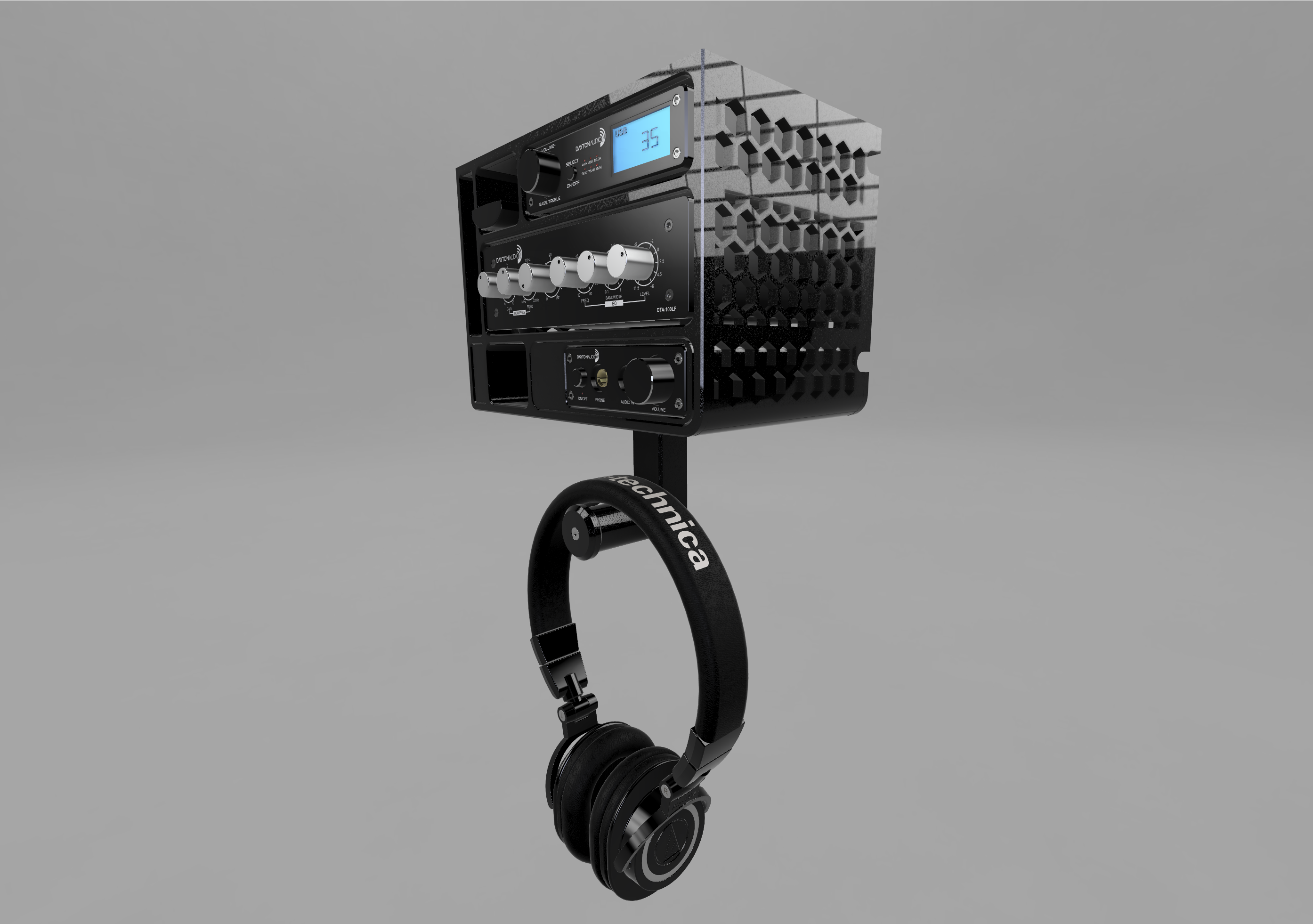 Dayton Audio Amplifier rack by Tomson Design | Download free STL model ...