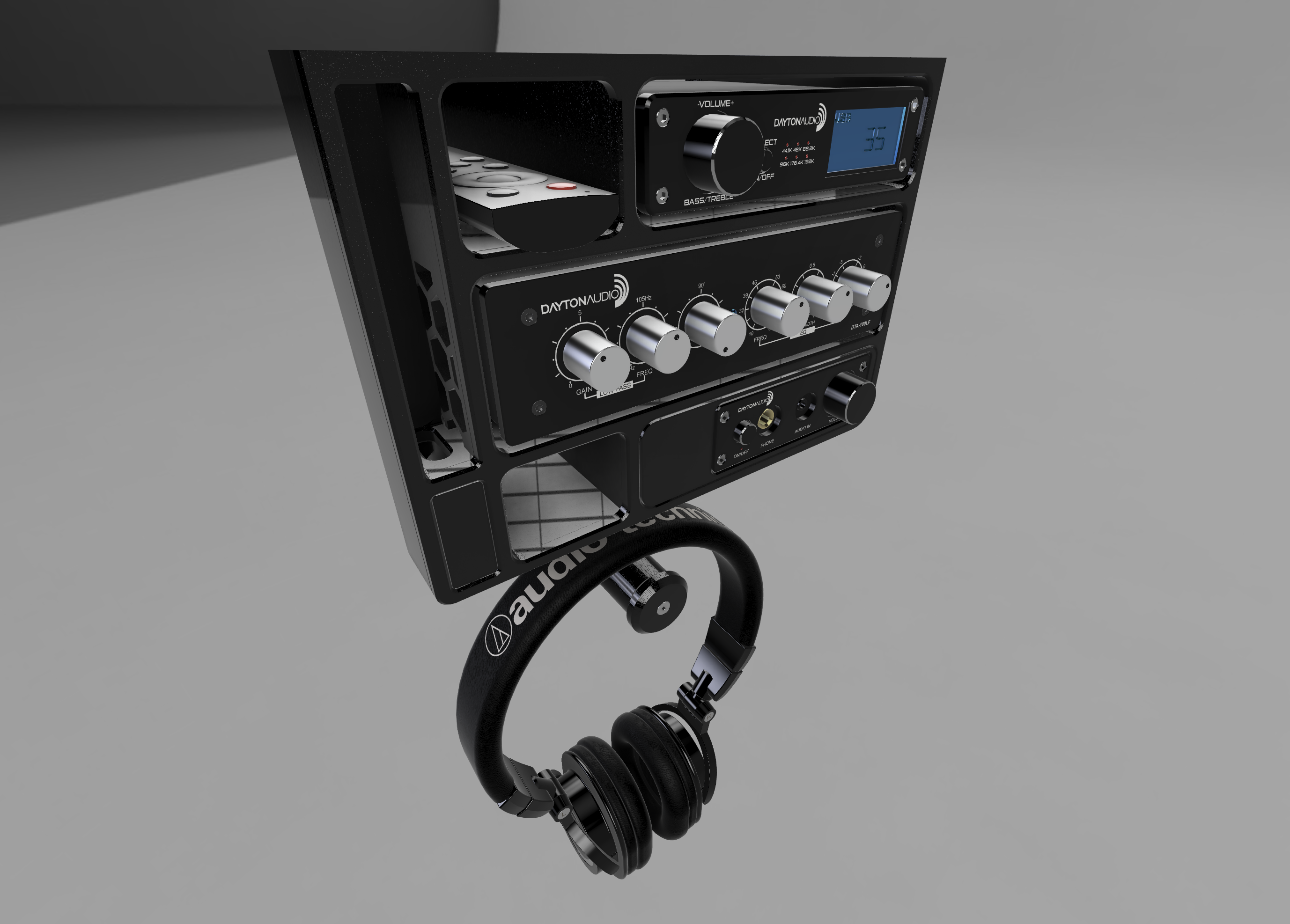 Dayton Audio Amplifier rack by Tomson Design | Download free STL model ...