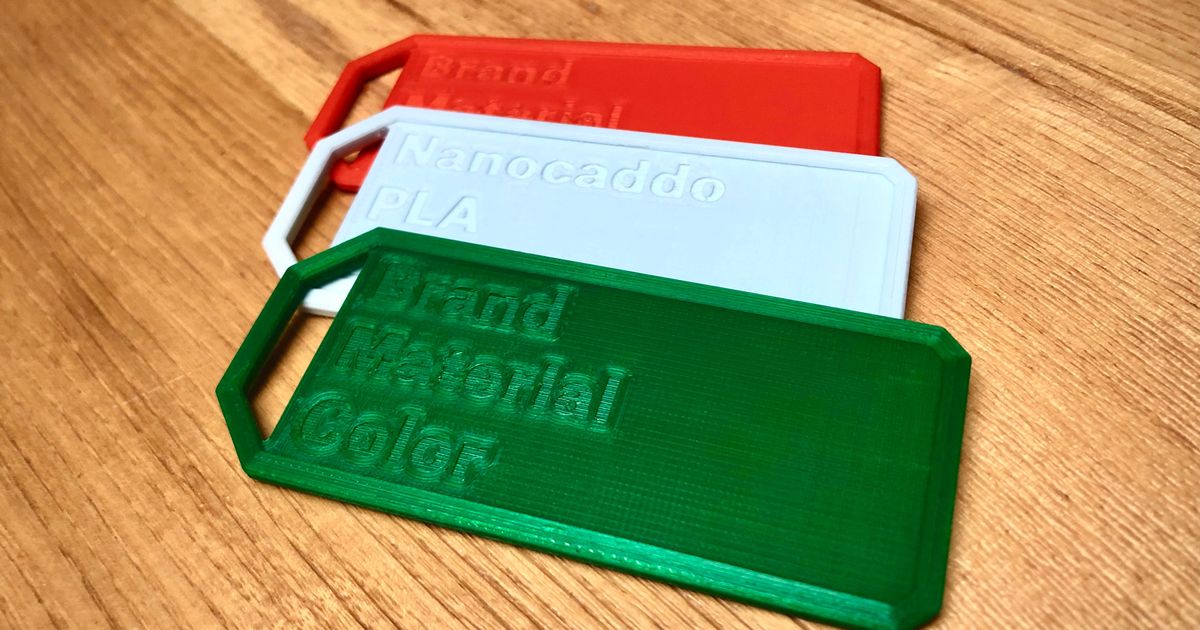 Customizable Filament Sample by kosteklvp | Download free STL model ...