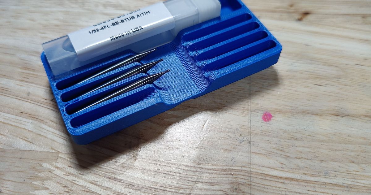 Gridfinity 1/8" (3mm) Endmill Holder by Audacity Micro | Download free STL model | Printables.com