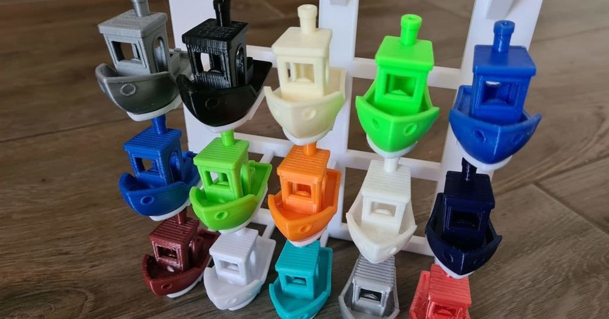3DBenchy stackable display rack by Superjojo29 | Download free STL ...