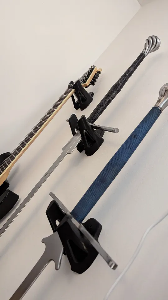 guitar and sword mount by osax | Download free STL model | Printables.com