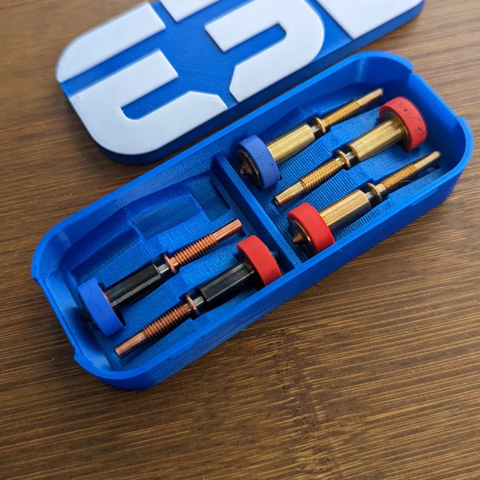 E3D Revo Nozzle Storage Box/Case V2 by Riffnshred | Download free STL ...