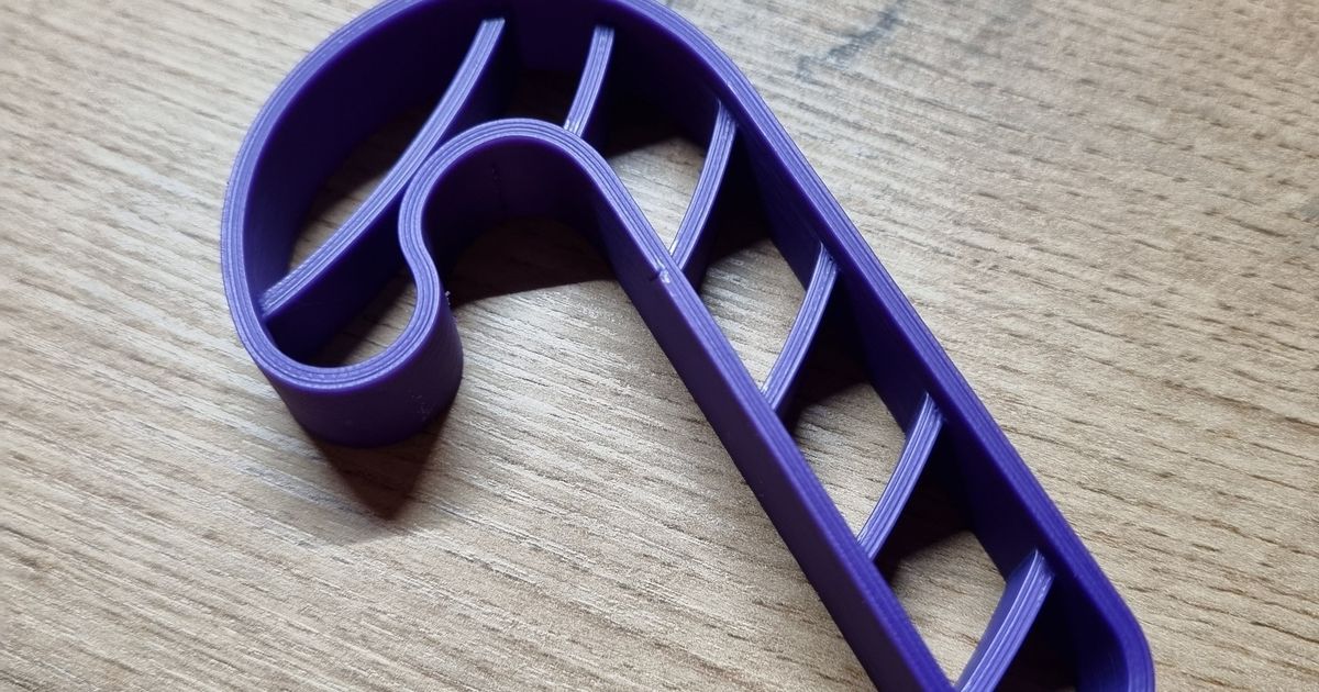 cookie cutter in candy cane form by dhiertz | Download free STL model ...