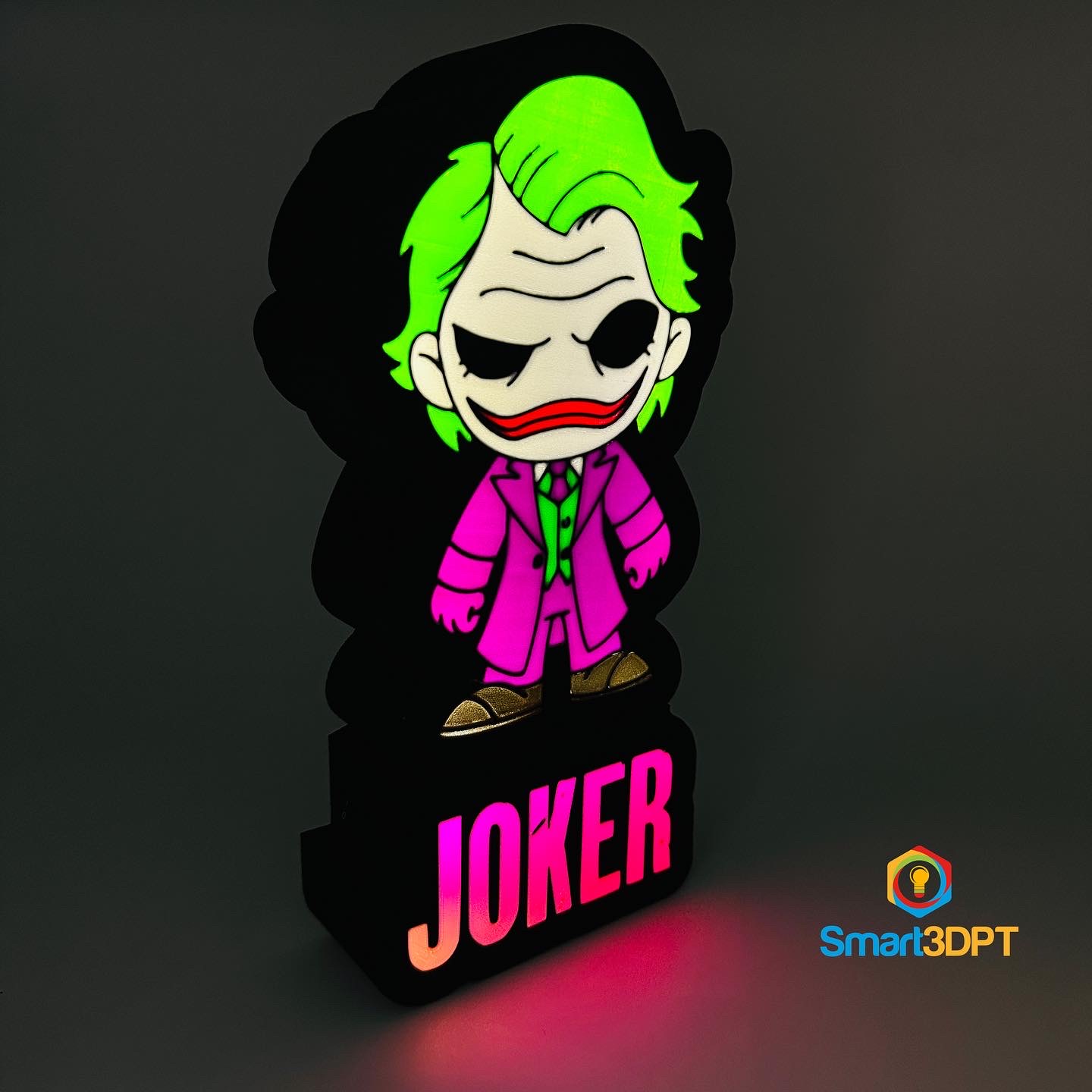 Joker led lamp by Smart3d By Gabriel Gomes | Download free STL model ...