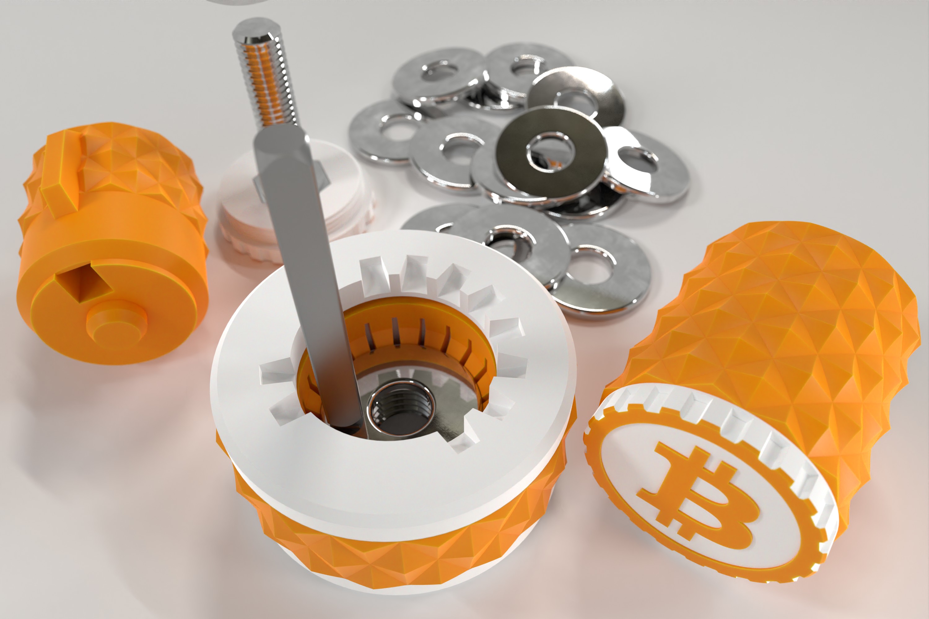 bitcoin phrase stamper by MlePh | Download free STL model | Printables.com