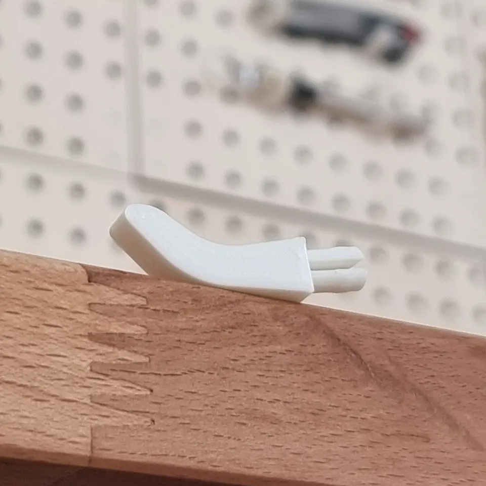 Omnidirectional Hook for 6mm Pegboards by Keep Making | Download free STL model | Printables.com