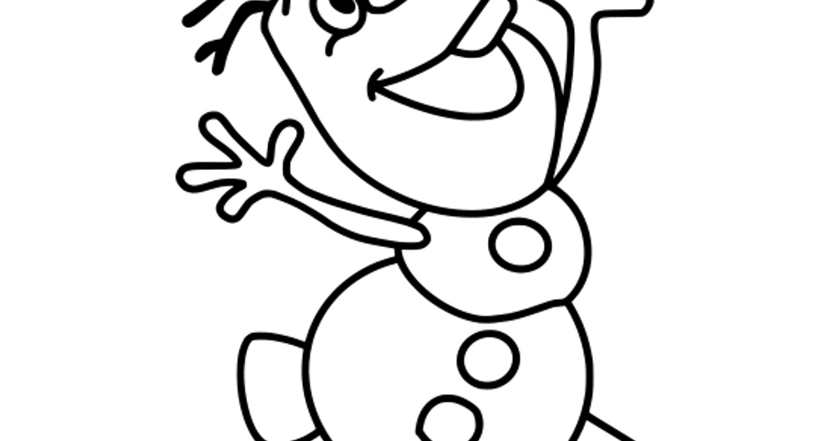 Olaf Clip Art Black And White
