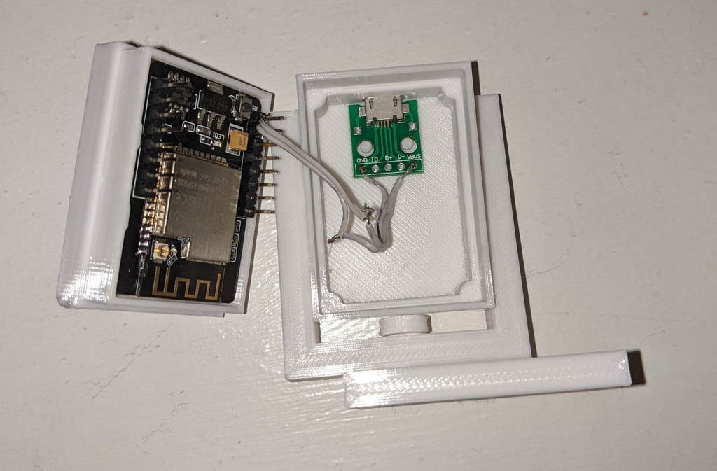 esp32-cam enclosure with micro-USB by jdanders | Download free STL ...