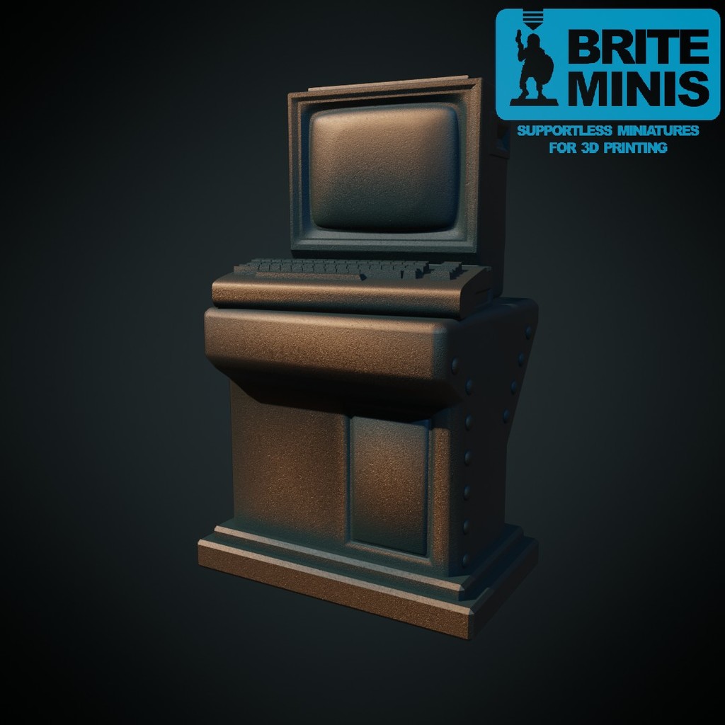 Computer (Supportless, FDM friendly) by Brite Minis | Download free STL ...