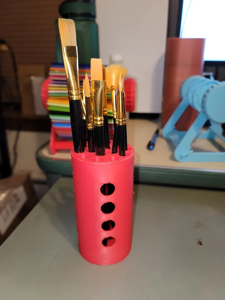 Paint brush holder lid by tdholman | Download free STL model ...