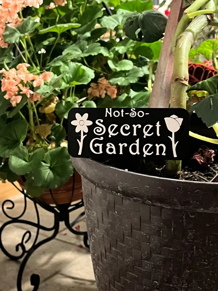 Not-so-secret Garden Sign by Andi @ LFG Design | Download free STL ...