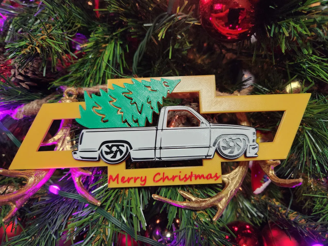 Merry Christmas OBS Chevy by dhv83 | Download free STL model ...