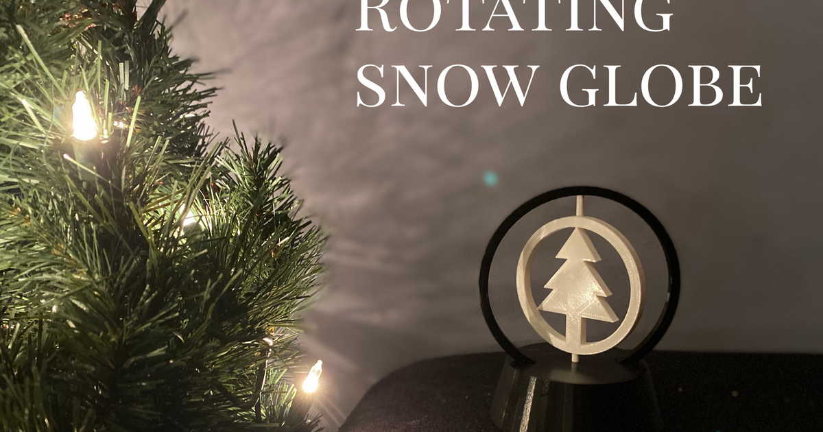Rotating 2D snow globe by zeaky03 | Download free STL model ...