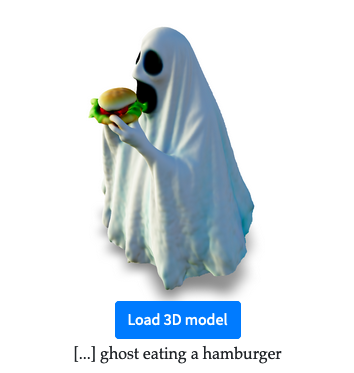 DreamFusion Ghost Eating a Hamburger by xquared | Download free STL ...