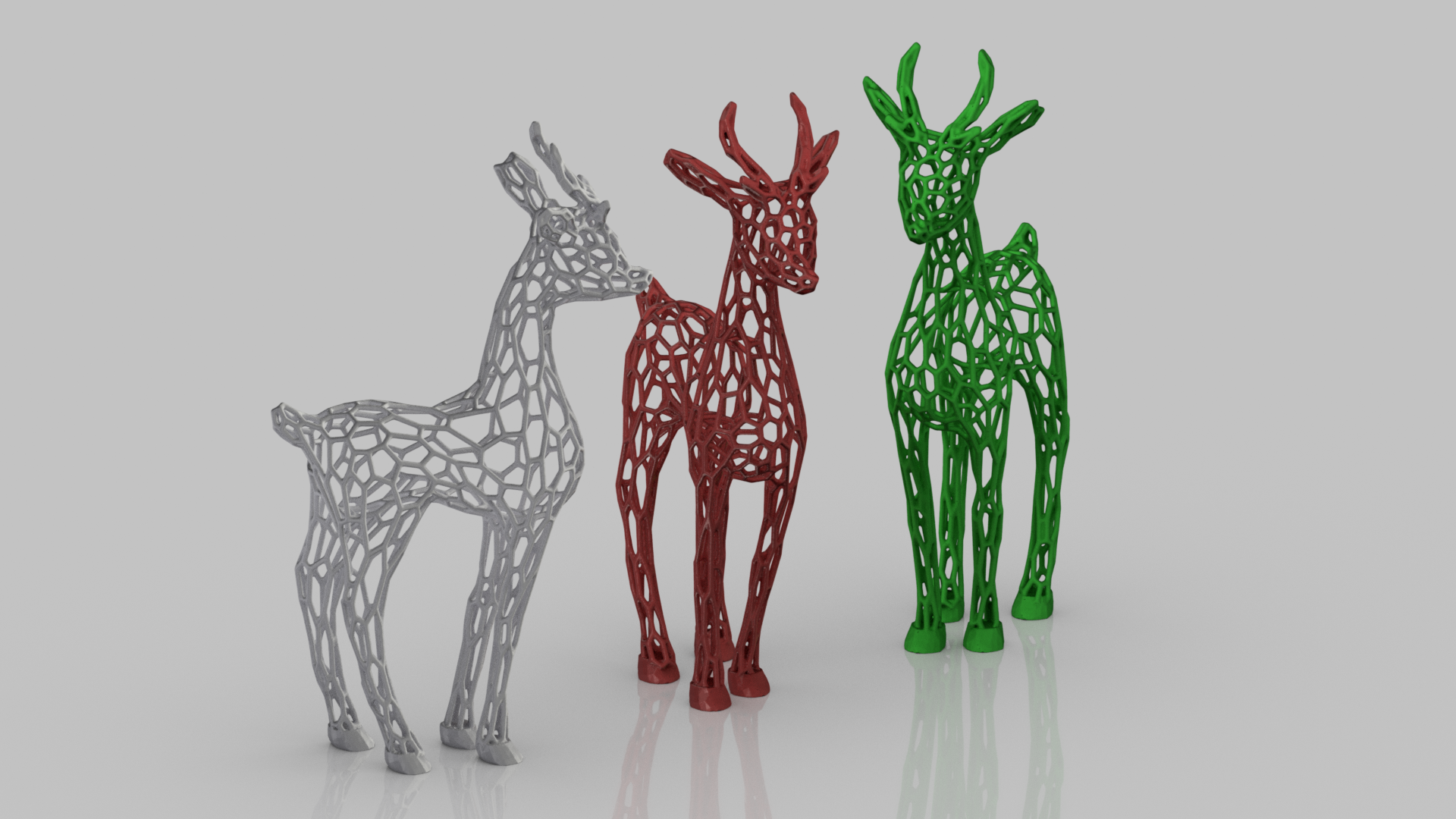 Holiday Reindeer Decorations by FreshAndClean | Download free STL model ...