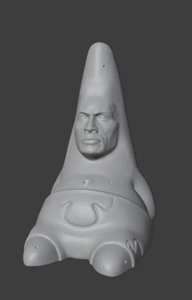 Patrock Star (The Rock + Patrock) by ThinAir3D | Download free STL ...
