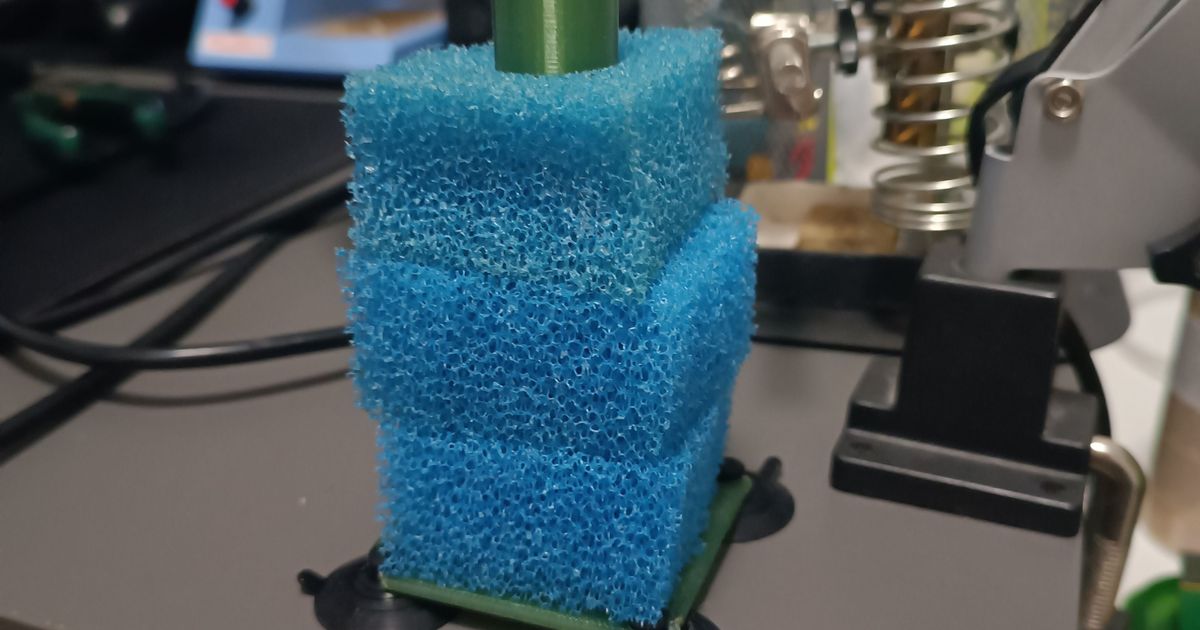 Sponge Filter for aquarium by meltedgyro | Download free STL model ...