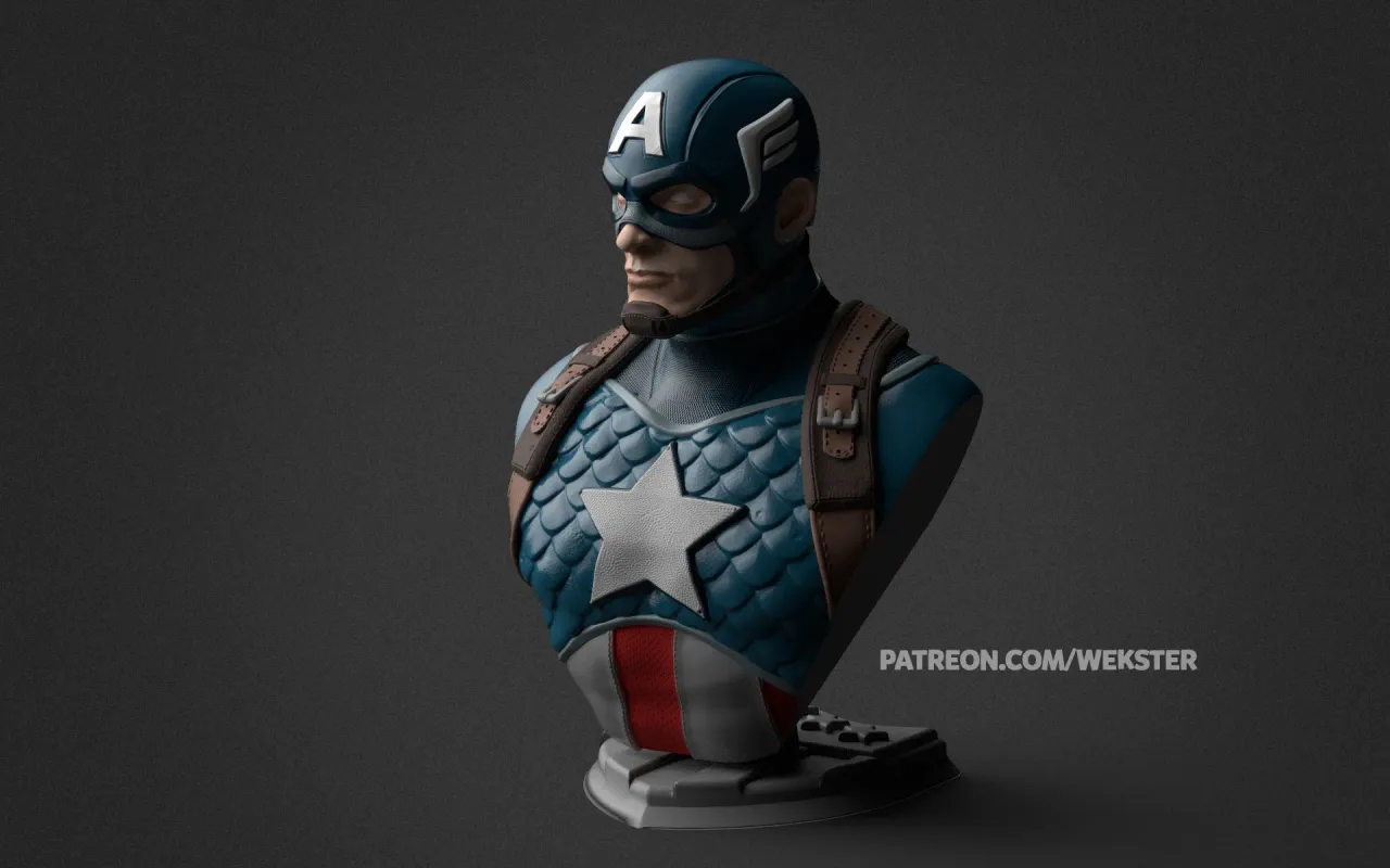 Captain America by Wekster | Download free STL model | Printables.com
