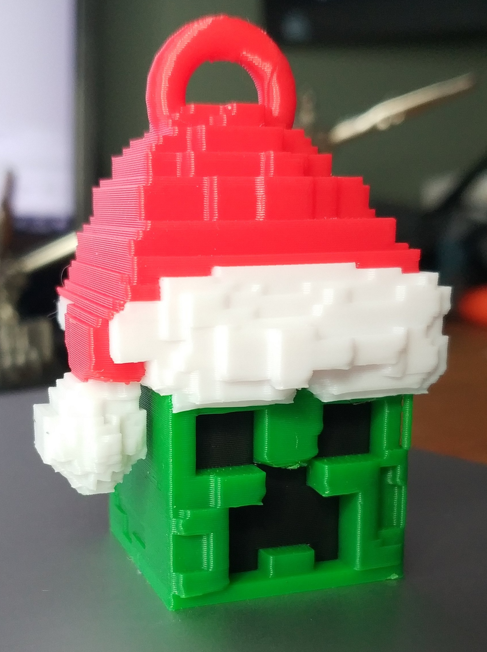 Minecraft Santa Creeper bauble by Vodzurk | Download free STL model ...