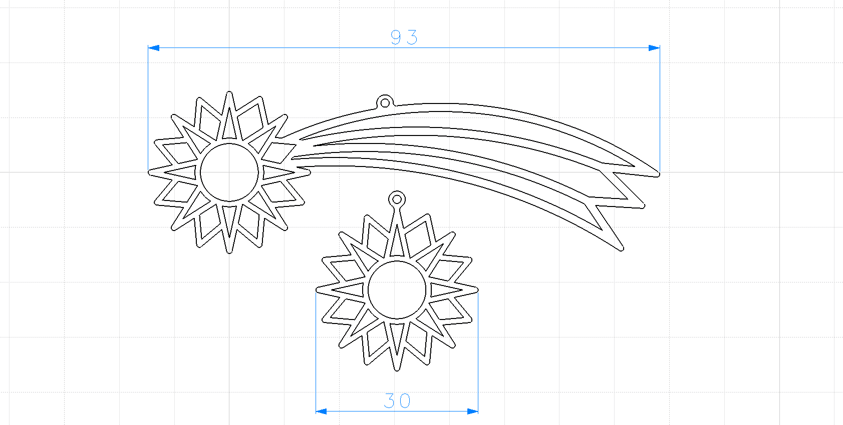 Stella cometa + stella by Frenko | Download free STL model | Printables.com