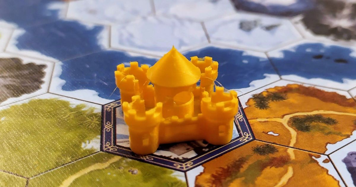 Castle Token for Winter Kingdom by DrK | Download free STL model ...