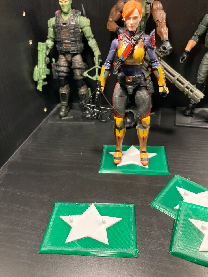 Improved G.I. Joe Classified figure stands GI Joe by jeremyg Download free STL model Printables