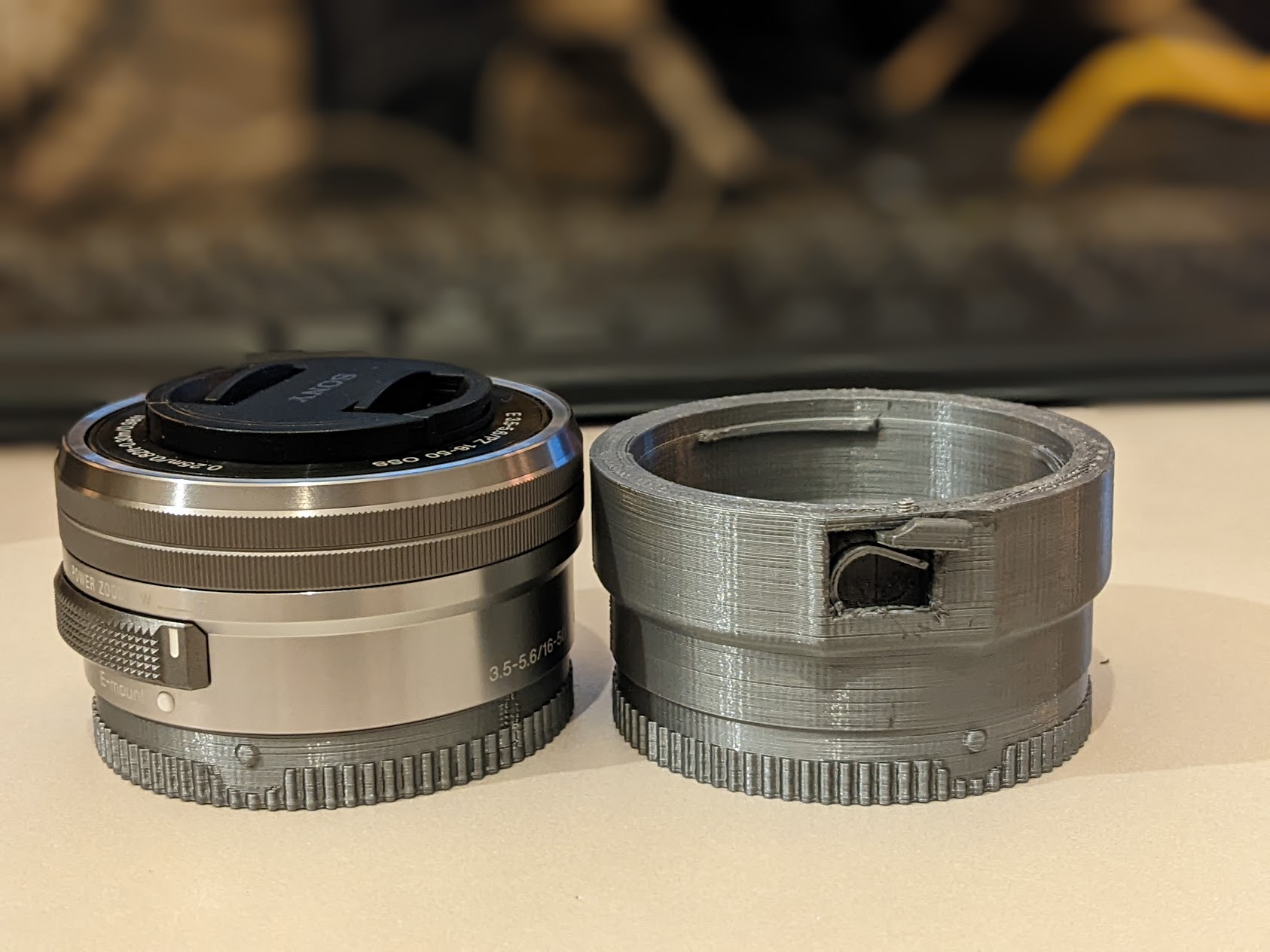 Sony E to Canon EF adapter with lens lock by Ziemniaczenka | Download ...