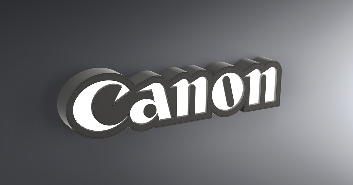 Canon LED Sign by Rehnberg3D | Download free STL model | Printables.com