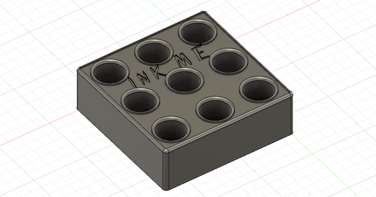 Tattoo Ink Tray - Gridfinity by Rej3cted Wrkx | Download free STL model ...