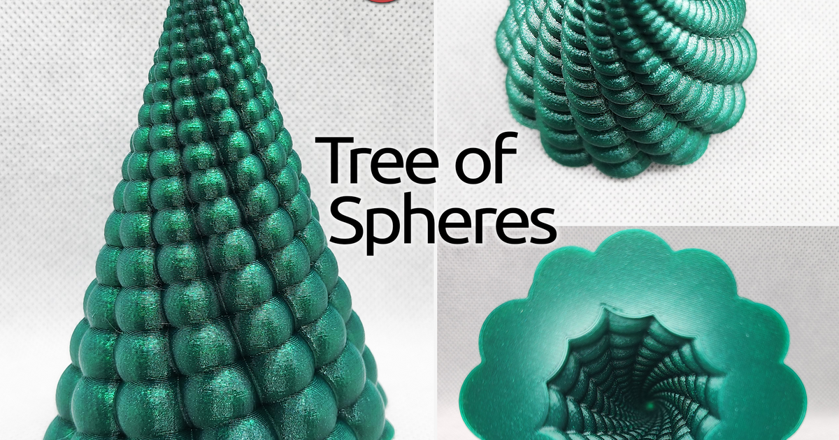 Tree of Spheres - Solid or vase mode ⍟ by Triple G Workshop | Download ...