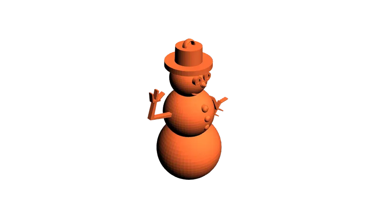 Snowman by Justin Kullman | Download free STL model | Printables.com