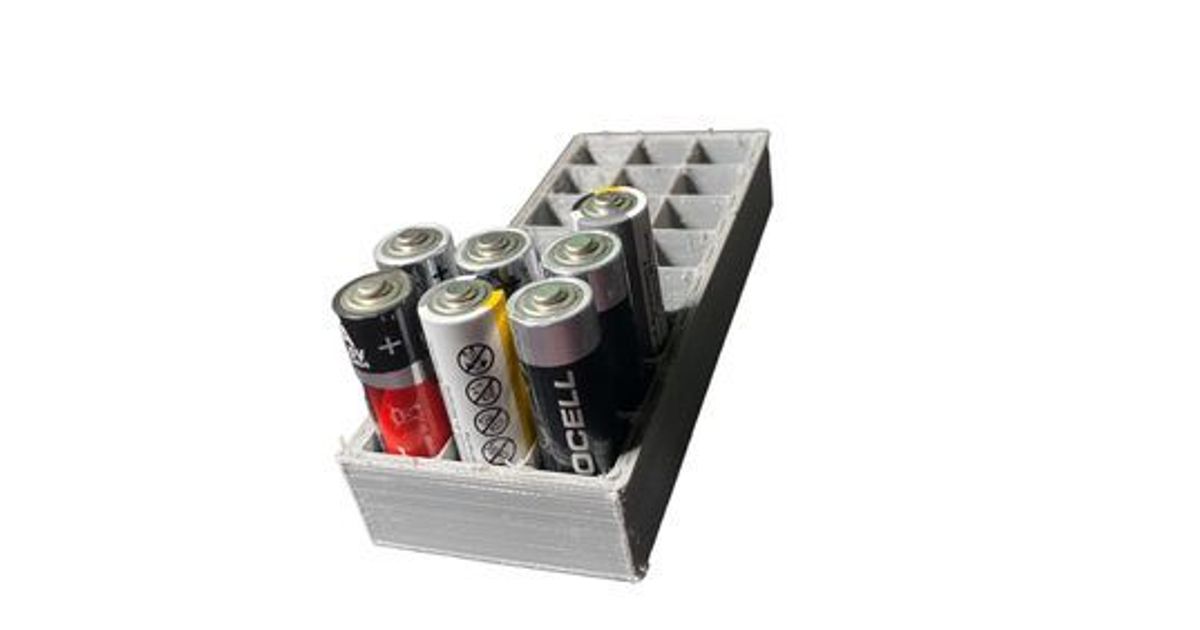 AA Battery case by Radeon | Download free STL model | Printables.com