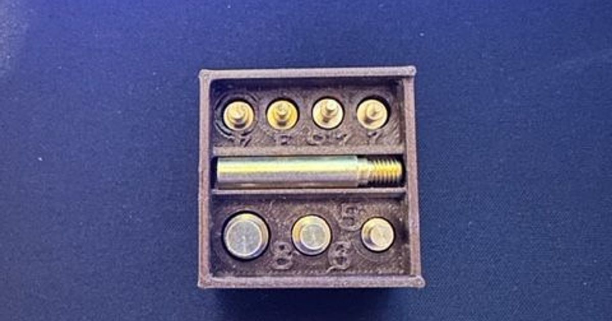 Box for heat set inserts with labels by Cole13 | Download free STL ...