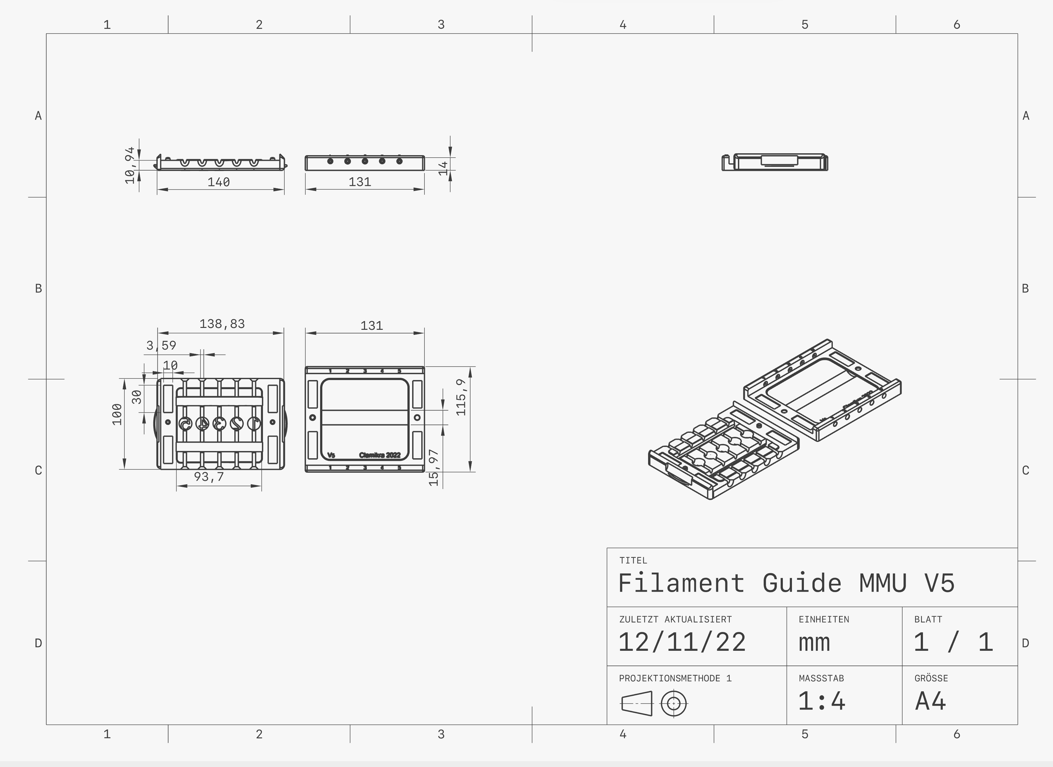 MMU Filament open adjustment and Filament display box - Filament ...