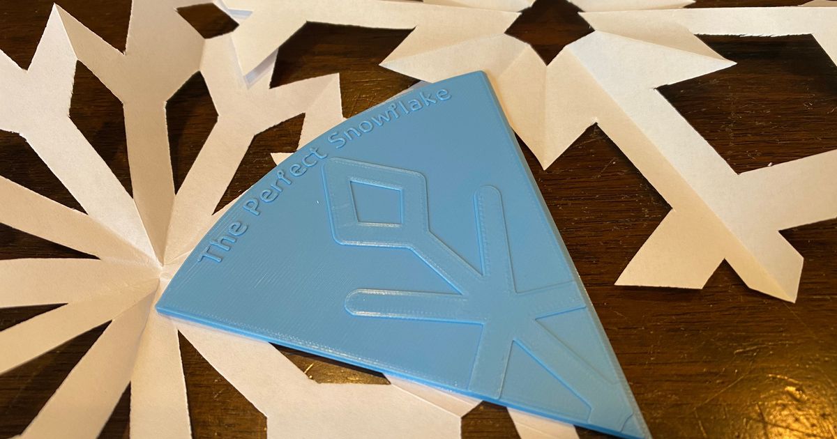 The Perfect Snowflake Maker by tjdesign | Download free STL model ...