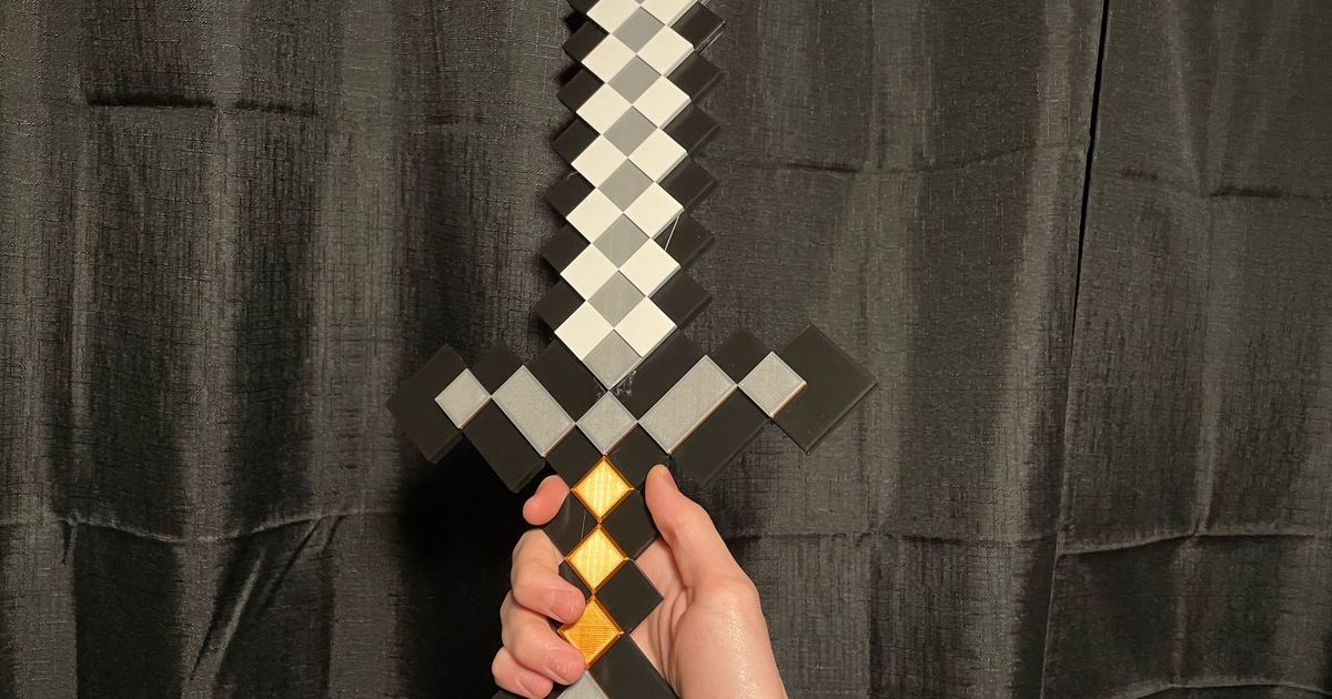 Minecraft Two Piece Sword (No MMU) by Michael Lambert | Download free ...