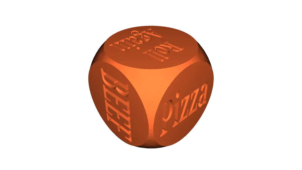 Dinner Dice - Let fate decide! by CRageFlash | Download free STL model ...