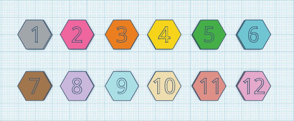 Embossed Numbers for Bee Hive Clock by DylanCO | Download free STL ...