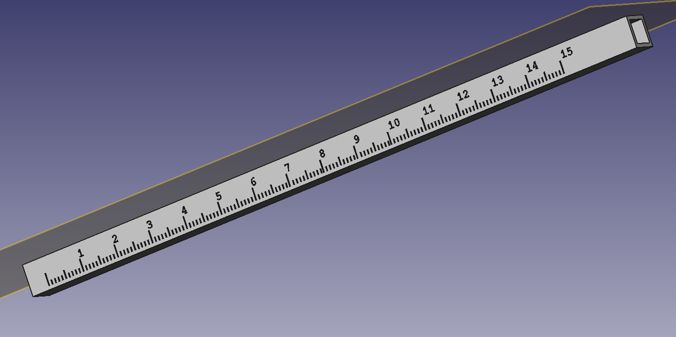 Ruler 15 cm to create lined Paper by Ralph Otten | Download free STL ...
