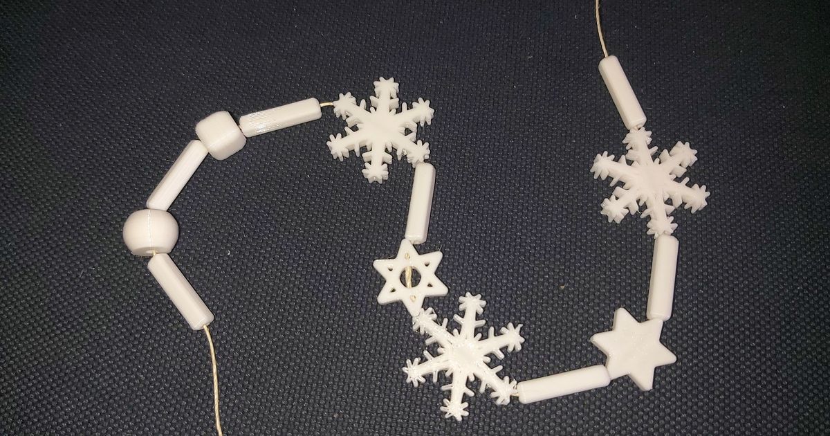 Christmas Bead Chain by Badger | Download free STL model | Printables.com
