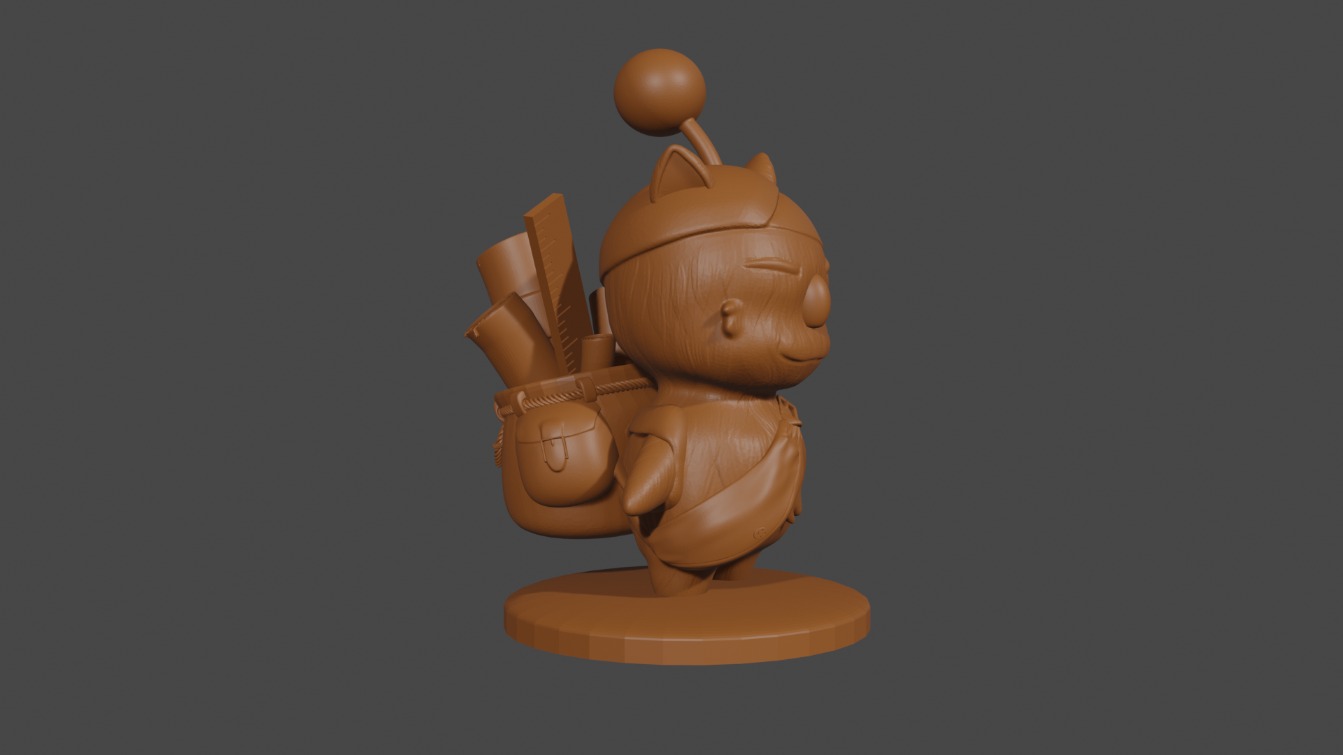 Final Fantasy 9 inspired, Stiltzkin Moogle, Tabletop DnD miniature by ...