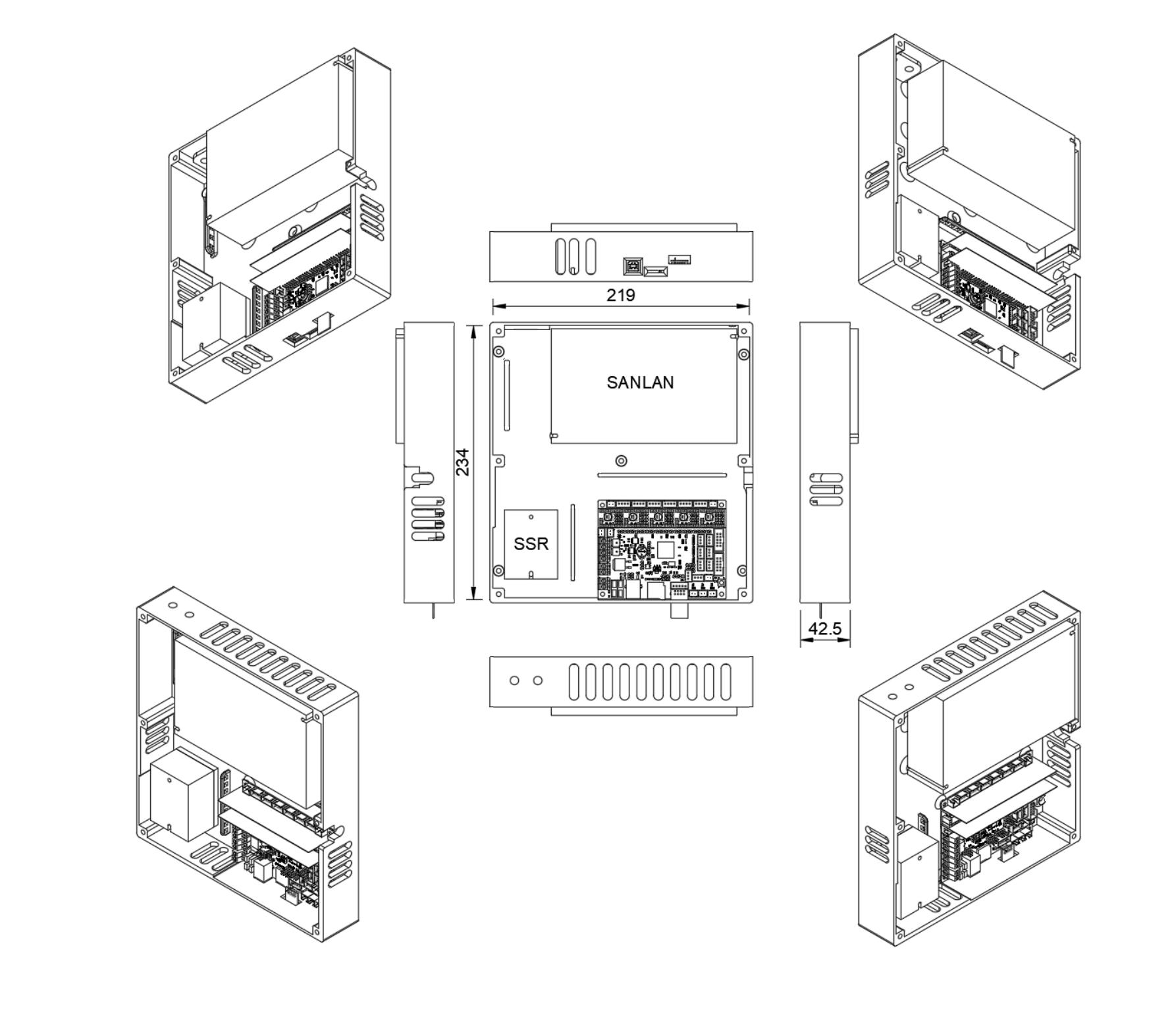 Lowrider 2 - Box bigtreetech SKRV1.4 , Sanlan, SSR by tcatca | Download ...
