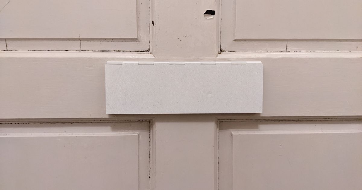 Customisable magnetic letter box draft excluder by milks | Download ...