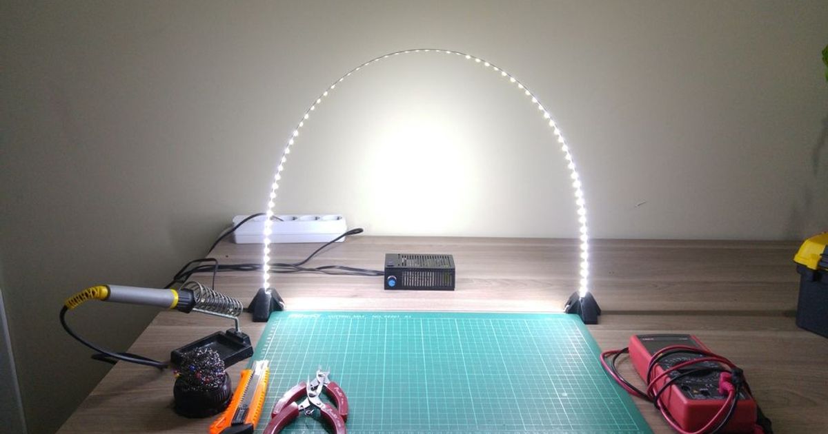 Simple LED Arc by Hisham Merzeh | Download free STL model | Printables.com
