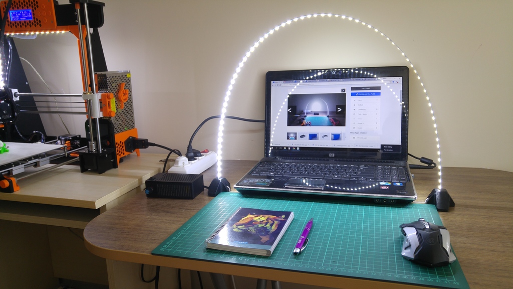 Simple LED Arc by Hisham Merzeh | Download free STL model | Printables.com